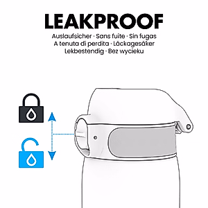 Ion8 Kid's Stainless Steel Water Bottle - Food-Safe and Odor Resistant - Fits Car Cup Holders, Backpack Pockets and More, 14 oz / 400 ml (Pack of 1) - Dinosaurs