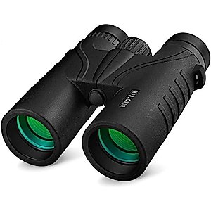 Binoteck 10x42 Binoculars for Adults - Professional HD Roof BAK4 Prism Lens Binoculars for Bird Watching, Hunting, Travel, Sports, Opera, Concert, with Carrying Bag (1.0 lbs)