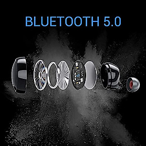 andfive Wireless Earbuds Mini, Bluetooth Headphones with Noise Cancelling Microphone, 5.0 Bluetooth Earbuds in Ear Stereo, Wireless Earphones with USB C Charging Case, Waterproof Headset for Android