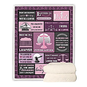 CYREKUD Lawyer Gifts for Women Blanket,Lawyer School Gifts Throw Blanket,Gifts for Lawyer Blanket,Lawyer Gifts for Lawyer Graduation Students,Lawyer Blanket for Christmas Sofa Lawyer Decor 50x 60