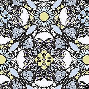 Vera Bradley Women's Recycled Lighten Up Reactive Convertible Belt Bag Sling Crossbody Bag, Plaza Medallion, One Size