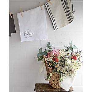 The Cotton & Canvas Co. Personalized The Williams Soft and Absorbent Kitchen Tea Towel, Flour Sack Towel and Dish Cloth