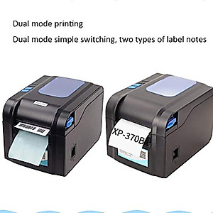 XXXDXDP USB Port Barcode Label Printer Thermal Barcode Printer Thermal Receipt Printer for 16mm or 82mm Thermal Paper