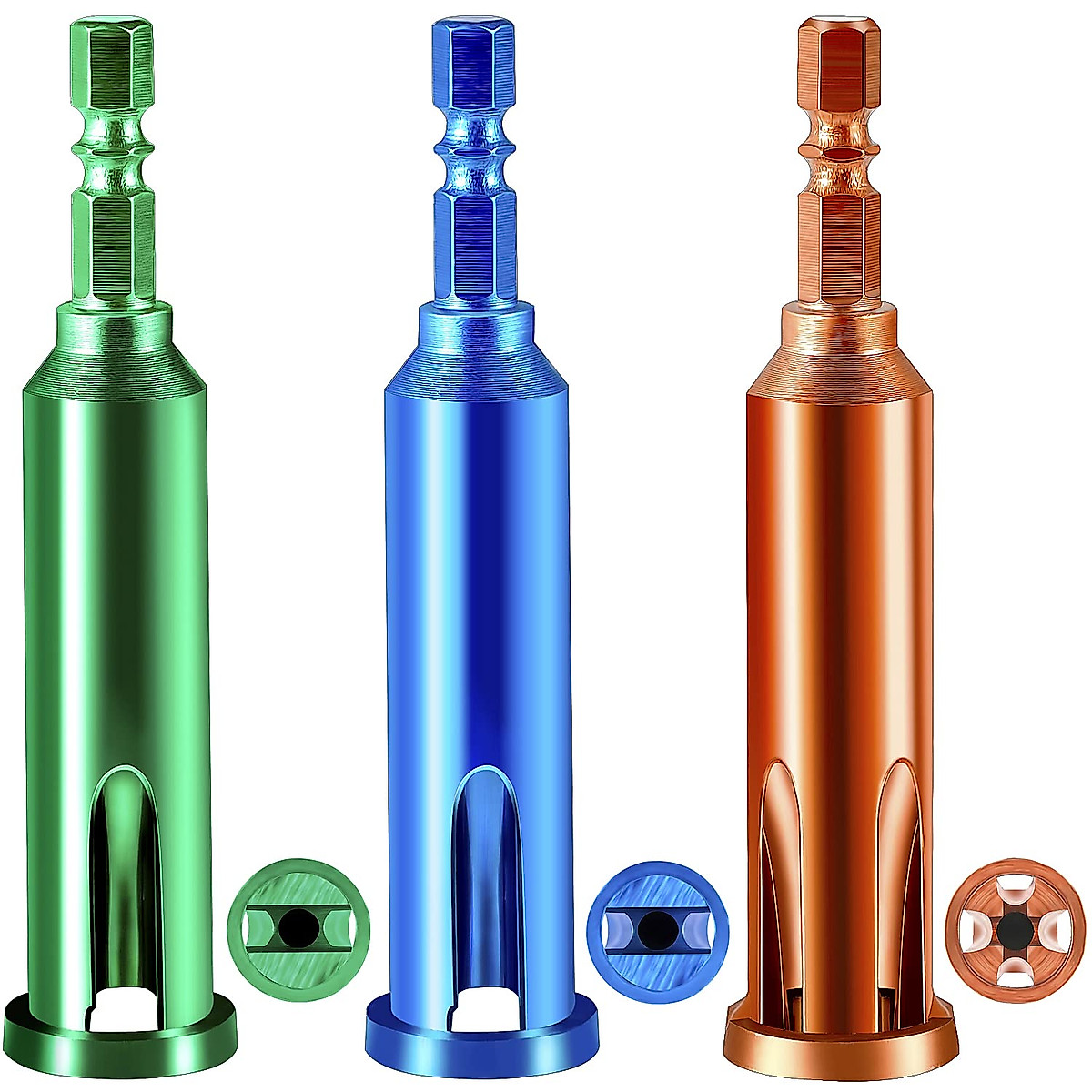 Wire Twisting Tool Cable Wire Stripper and Twister for Electrical Power Drill, 3 Way/ 5 Way Wire Stripping Tool Compatible with 6/ 7/ 8/ 9/ 10 AWG Wire