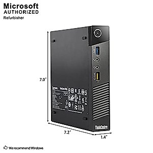 lenovo ThinkCentre M93P Tiny Mini Business Desktop Computer, Intel Dual-Core i5-4570T Processor up to 3.60 GHz, 8GB RAM, 240GB SSD, WiFi, Windows 10 Pro (Renewed)