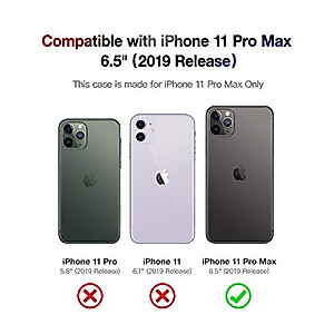 MOBOSI Vanguard Armor Designed for iPhone 11 Pro Max Case, Rugged Cell Phone Cases, Heavy Duty Military Grade Shockproof Drop Protection Cover for iPhone 11 Pro Max 6.5 Inch 2019, Matte Black