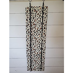 Classroom Door Curtain Boho Leopard with White Background