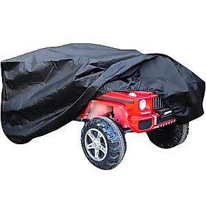 TOHONFOO Kids Ride-On Toy Car Cover, 62 x 40 x 29inch Outdoor Water Resistant Protection Cover Power Wheels Cover Waterproof for Children Wheels Toy Electric Car