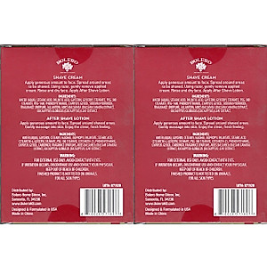 Bolero Beverly Hills Cedar Wood + Eucalyptus Men's Shave and After Shave Lotion Cream 2 Pack Set Moisturize 2 x 1fl oz (30ml) (Set of 2 Pack)