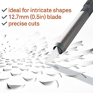 Slice 10548 Craft Knife, Finger-Friendly Edge, Safer Choice, Never Rusts, Lasts 11x Longer Than Steel, Precision Cutting (1 Pack)