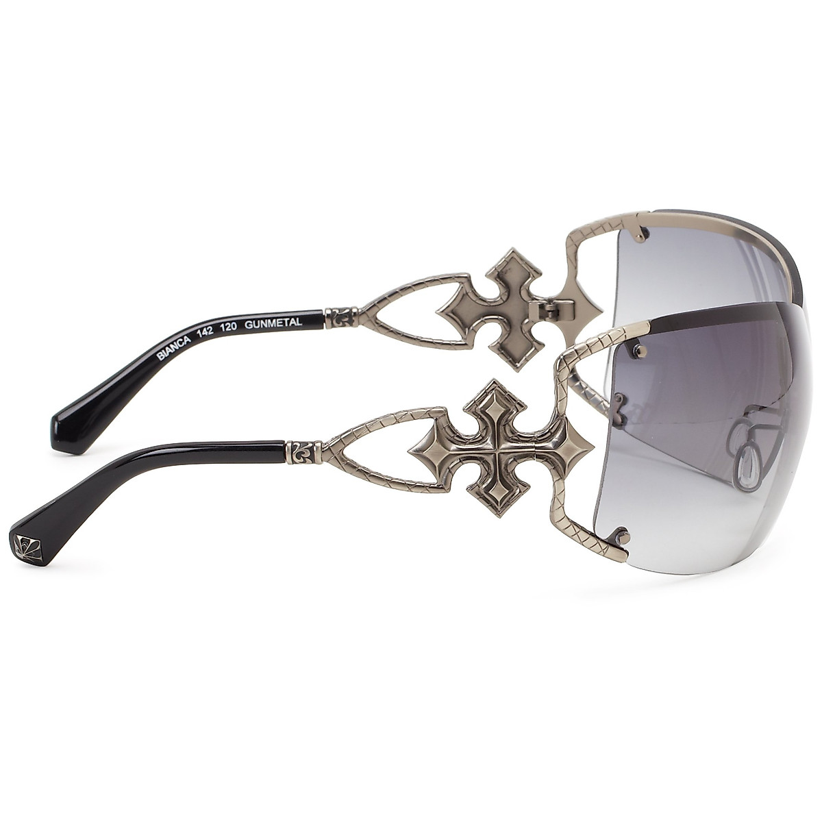 Affliction Sunglasses Women's Bianca Sunglasses, Gunmetal, 142 mm