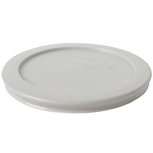 Pyrex 7200-PC Sleek Silver Round Plastic Food Storage Replacement Lid, Made in USA
