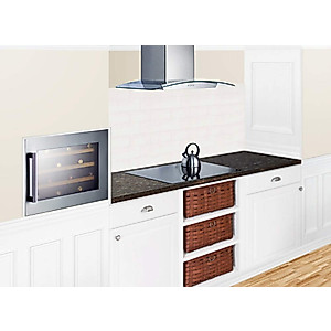 Summit VC28S Fully Integrated Wine Cellar, Glass