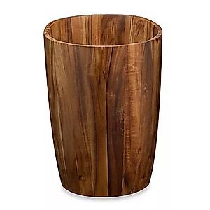 6pcs Natural Bamboo Bathroom Accessories Wooden Bathroom Accessories Set (6)