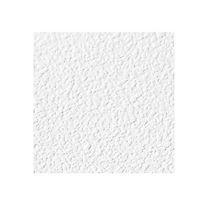 Genesis Stucco Pro White Ceiling Tiles - Easy Drop-in Installation – Waterproof, Washable and Fire-Rated - High-Grade PVC to Prevent Breakage (6" x 6" Sample)