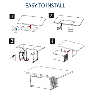 Monzlteck Under Desk Mount for Xbox Series X,Stealth Mount for XSX