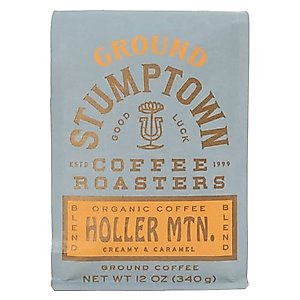 Stumptown Coffee Roasters, Organic Medium Roast Ground Coffee Gifts - Holler Mountain 12 Ounce Bag, Flavor Notes of Citrus Zest, Caramel and Hazelnut