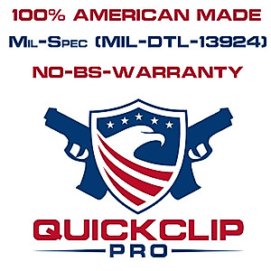 Tuckable FOMI X Belt Clips - Slotted Multiple Fit IWB - Inside The Waist Band | Made in USA - Replacement Mounting Hardware Included fits Most Kydex Gun Holsters or Sheath Making (1.50" 2-Pack)