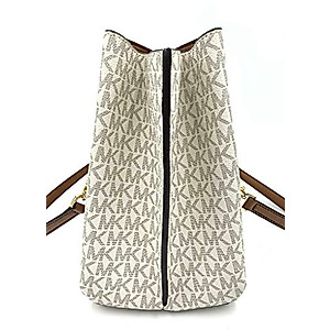 Michael Kors TEAGEN CHAIN SATCHEL SHOULDER BAG VANILLA PVC