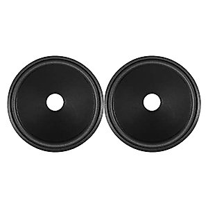 Fielect 10 inches Paper Speaker Cone Subwoofer Cones Drum Paper 1.5 inches Inner Diameter with Foam Surround 2Pcs