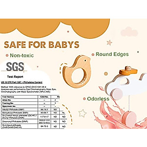 Tiny Land Baby Play Gym, Wooden Play Gym for Baby 0-6 Months, Wooden Baby Play Gym, Wood Play Gym, Wooden Baby Toys 0-9 Months, Neutral Color