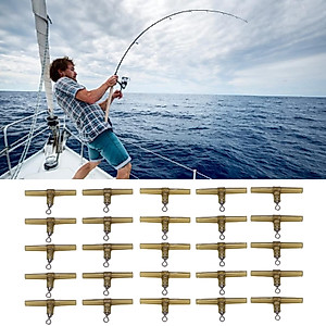 DJDK Fish Tackle Kit,15PCS Stainless Steel Prevent Tangle Sleeves Side Bend with Swivel Carp Hook Link Carp Fishing Helicopter Rig Military Green for Fishing