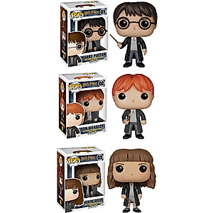 Funko Harry Potter POP! Movie Vinyl Collectors Set: Harry Potter, Ron Weasley & Hermione Action Figure