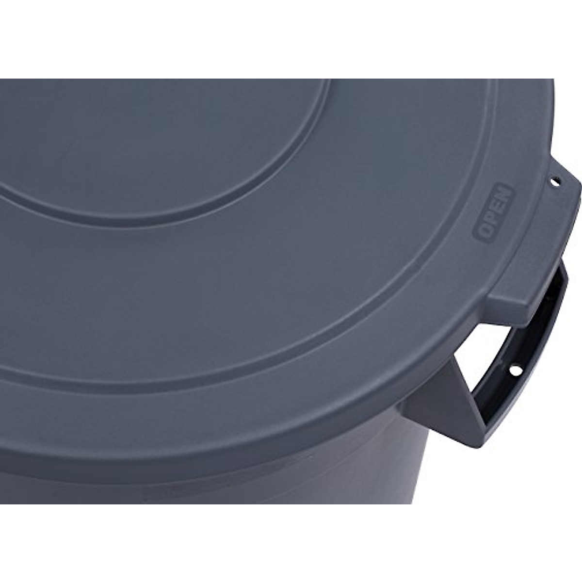 Carlisle FoodService Products CFS 34103223 Bronco Round Waste Container Only, 32 Gallon, Gray