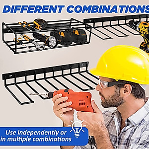 Floating Tool Holder, Easy Installation Stable Structure 50kg Load Capacity High Hardness Wall Mount Storage Rack Multifunctional for Workshop