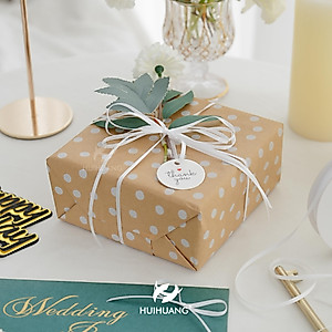 HUIHUANG Solid Color Satin Ribbon 1/8 inch x 100 Yards Roll Ribbon for Crafts (White)