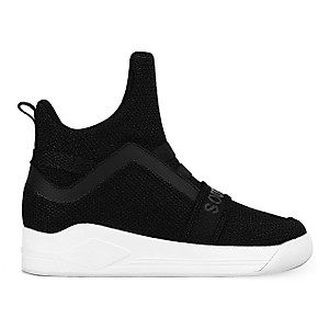 Mens Black High Top Sneakers Fashion Breathable Walking Shoes Stylish Basketball Shoes for Men Size 8