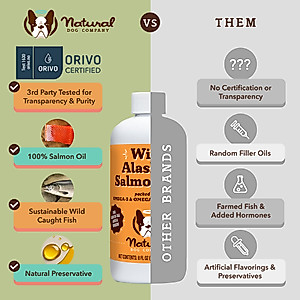 Natural Dog Company Healthy Joint Travel Bundle, includes (1) Hip and Joint Chews Supplement - 90 pcs glucosamine chondroitin for dogs, (1) Wild Alaskan Salmon Oil - 8 oz Salmon oil for dogs on the go