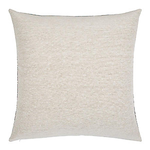 pillowerus Boho Square Throw Pillow Covers Turquoise and Black - 20 x 20 Inches Decorative Kilim Pillows, Hippy Room Decor for Couch, Bohemian Outdoor Case for Farmhouse, for Sofa