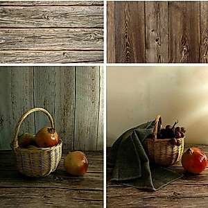 5PCS 10Patterns Food Photography Background Paper, 22x34Inch Double-Sided Photo Tabletop Backdrops Props Marble Wooden, EOAJAFOU