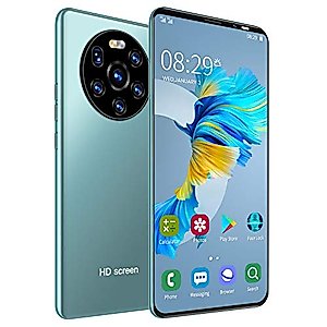 5.45in HD Screen Smartphone, Face Recognition and Fingerprint Unlocking Android Phone Dual Card Dual Standby 1GB+8GB(Green)