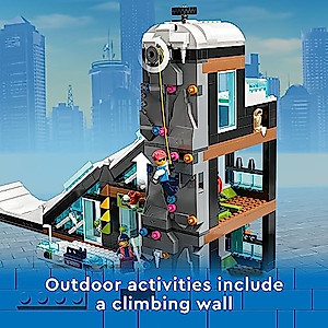 LEGO City Ski and Climbing Center Building Set, 1045 Pieces, for Kids Ages 7 and Up
