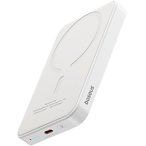 Baseus for Magsafe Battery Pack, 5000mAh Wireless Portable Charger for iPhone, PD 20W Magnetic Power Pank Fast Charging with USB-C Cable, Slim Magsafe Charger for Apple iPhone 15/14/13 Series, AirPods