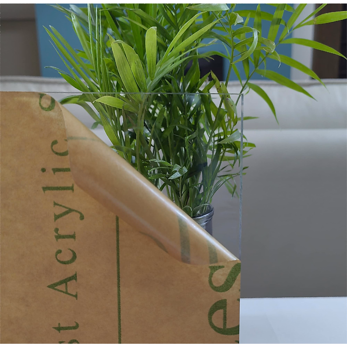 2 Pieces 8 x 10 Clear Acrylic Sheets Blank Acrylic Signs,1/8 inch Thick (3mm) Plexiglass Perfect for Wedding Table Numbers,Acrylic Table Signs,Calligraphy and Painting