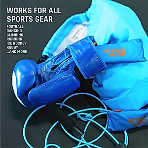 SmellWell Freshener Bag XL - Black - The Ultimate Shoebag With Built In Activated Bamboo Charcoal Inserts for Odor Eliminating and Moisture Absorbing - Keep shoes and gear fresh longer