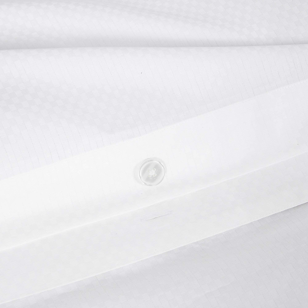 H by Frette Checkered Sateen H Bed Bundle (King) - Luxury All-White Bedding Bundle/Includes Pillowcases, Top Sheet, Fitted Sheet, Duvet Cover, Shams, Euro Shams, and Bedcover