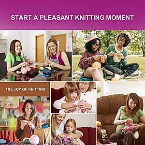 Mooaske 3 Pack (3 x 50g) Crochet Yarn with Crochet Hook - Worsted Medium Yarn for Crocheting - Easy-to-See Stitches Cotton-Nylon Blend Beginner Knitting Yarn for Adults and Kids