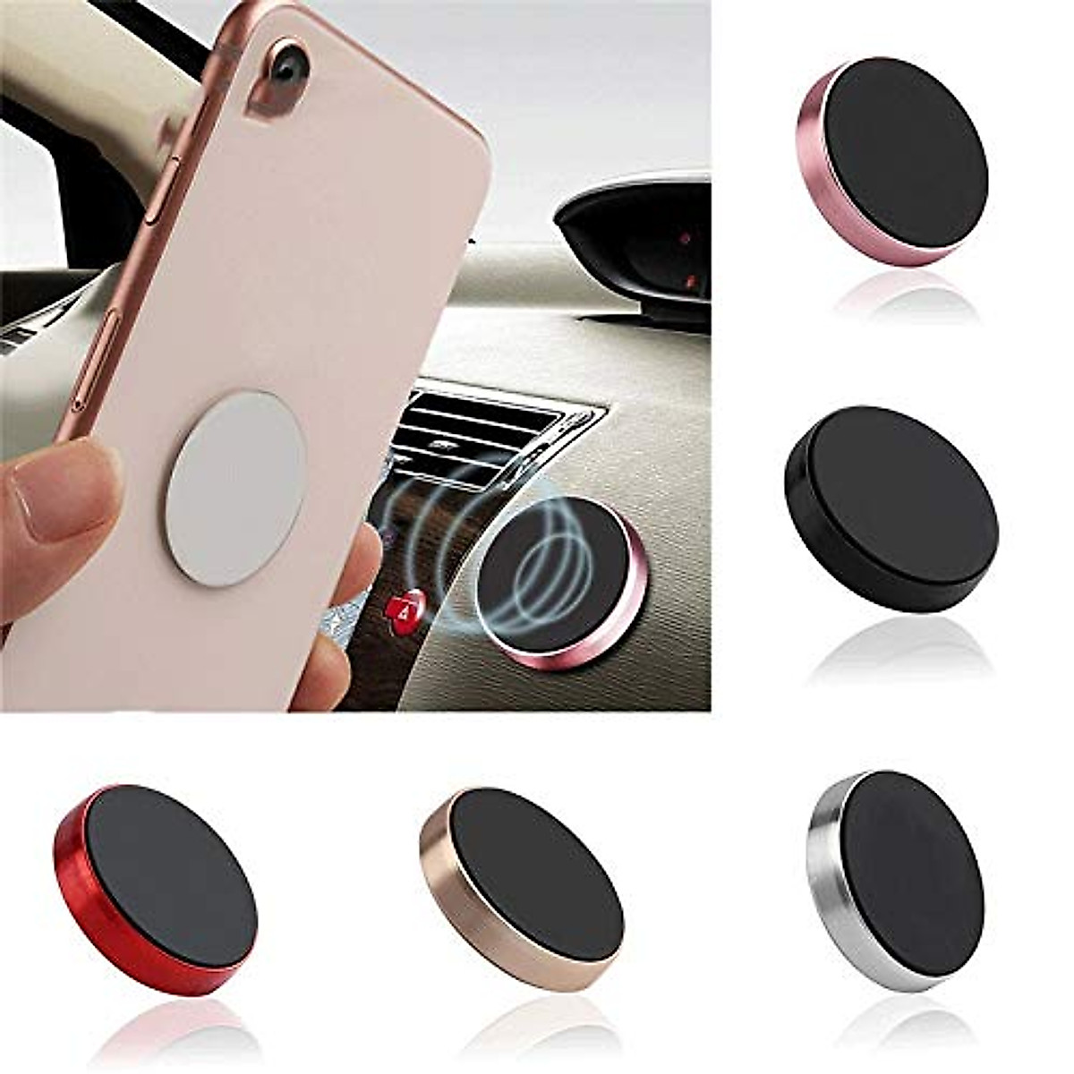 XBWEI Universal Magnet Wall Sticker for Magnetic Mobile Phone Holder Car Dashboard Mobile Bracket Cell Phone Mount Holder Stand (Color : C)