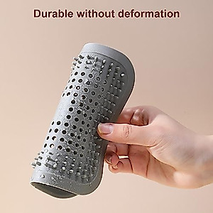 Saterkali 2Pcs Hair Catcher,Floor Sink Strainer with Suction Cups Anti-Clogging Hair Catcher Bathroom Bathtub Shower Drain Protector Kitchen Sink Floor Filter Light Blue