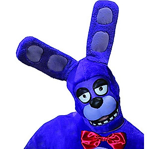 Rubie's mens Freddy's 3/4 Men s Five Nights at Freddy Bonnie 3 4 Mask As Shown One Size, As Shown, One Size US
