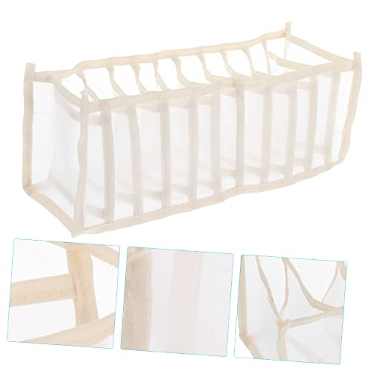 Alipis Bra Storage Box Storage Drawer Clothing Drawers Glove Compartment Organizer Closet Socks Organizer Drawer Divider Box Clothes Drawer Organizer Multiple Grids Box Bra Organizer Desk