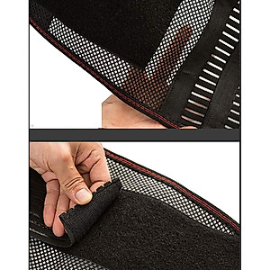 Breathable Lumbar Support Pain Relief Adjusable Self-Heating Magnetic Therapy Prevention Spine Injury and Improves Posture Lower Back Belt Brace Unisex (Size : X-Large)