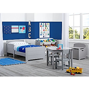 Delta Children MySize Wood Toddler Bed - Greenguard Gold Certified, Grey