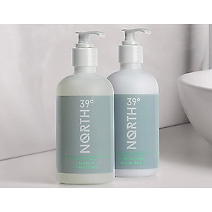 39° North Shampoo & Conditioner Set - Eucalyptus & Lavender Scent - Courtyard by Marriott and Residence Inn Hotels - Cleansing & Moisturizing - All Natural - 8.5oz - Hair Care Set