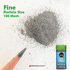 Dowling Magnets Iron Filings Variety Pack, 3 Jars (fine, Medium, coarse), 12 Ounces Each (731050)