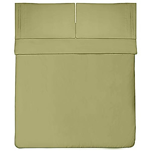 Full Size Sheet Sets - Breathable Luxury Sheets with Full Elastic & Secure Corner Straps Built In - 1800 Supreme Collection Extra Soft Deep Pocket Bedding Set, Sheet Set, Full, Sage